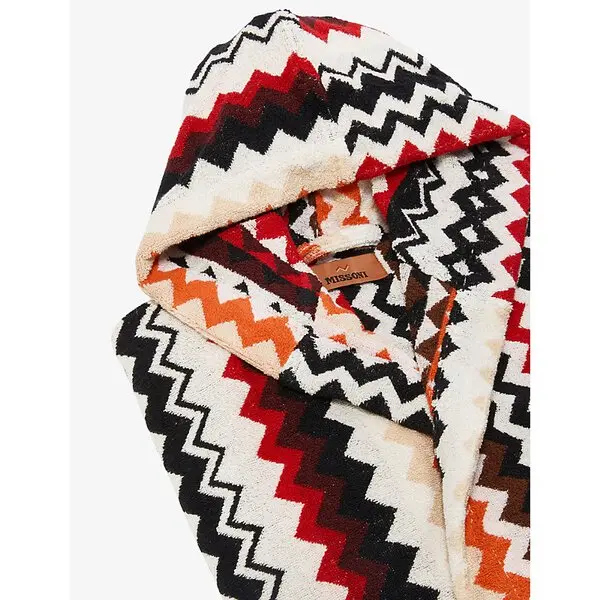 Missoni Best Zigzag-pattern Cotton-terry Bathrobe