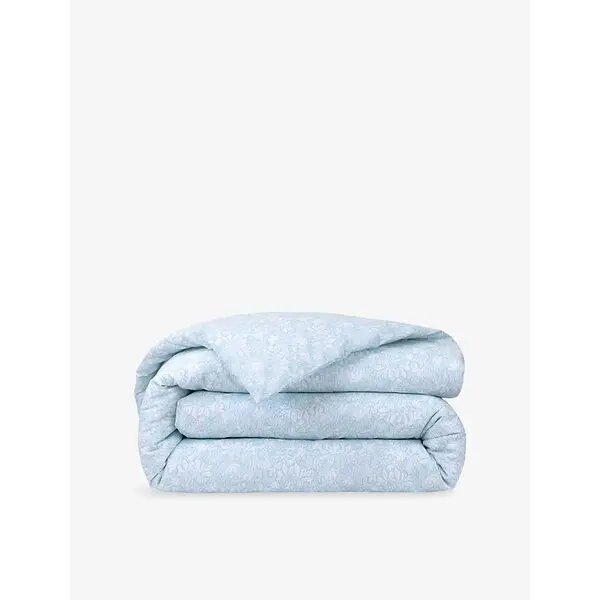 YVES DELORME Capri Cotton Duvet Cover - Aqua