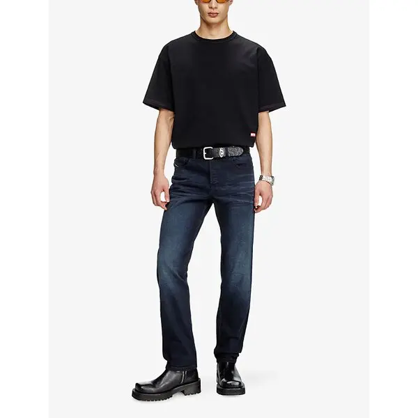 DIESEL® D-definitive Tapered-leg Denim-blend Jeans