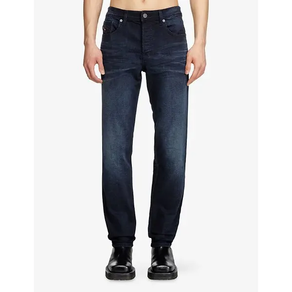 DIESEL® D-definitive Tapered-leg Denim-blend Jeans