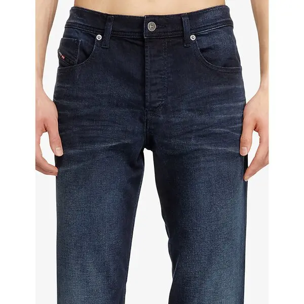 DIESEL® D-definitive Tapered-leg Denim-blend Jeans