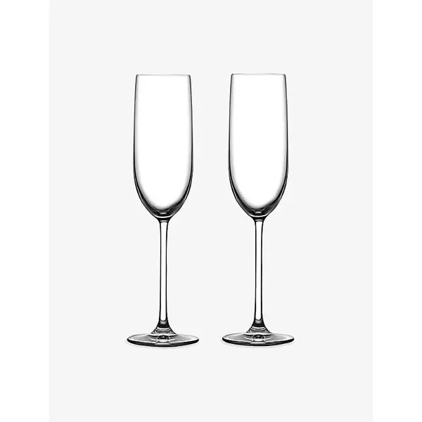 NUDE Vintage Champagne Crystal Glasses Set Of 2 - Clear