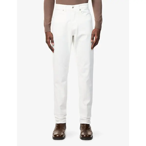 Eleventy Straight-leg Corduroy Cotton Blend Trousers