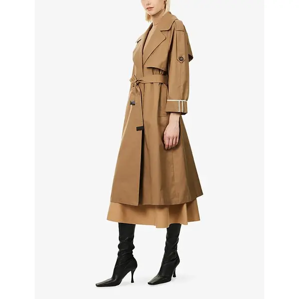Max Mara Oversized Twill Woven Trench Coat