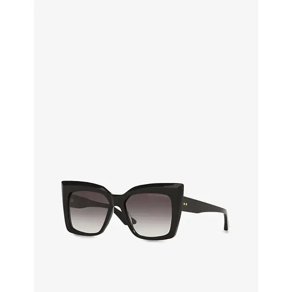 Dita Telemaker Square-frame Sunglasses - Black