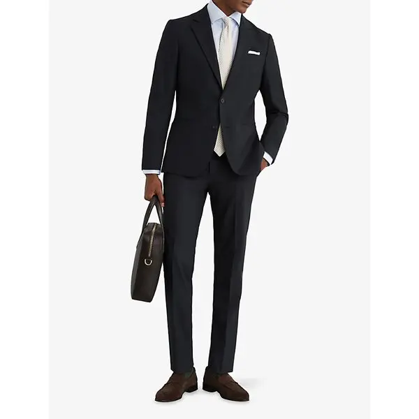 REISS Graduate Single-breasted Woven Suit Blazer