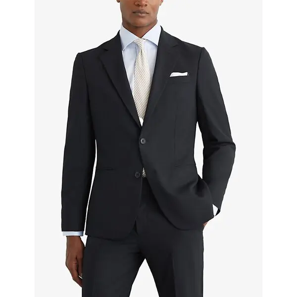 REISS Graduate Single-breasted Woven Suit Blazer