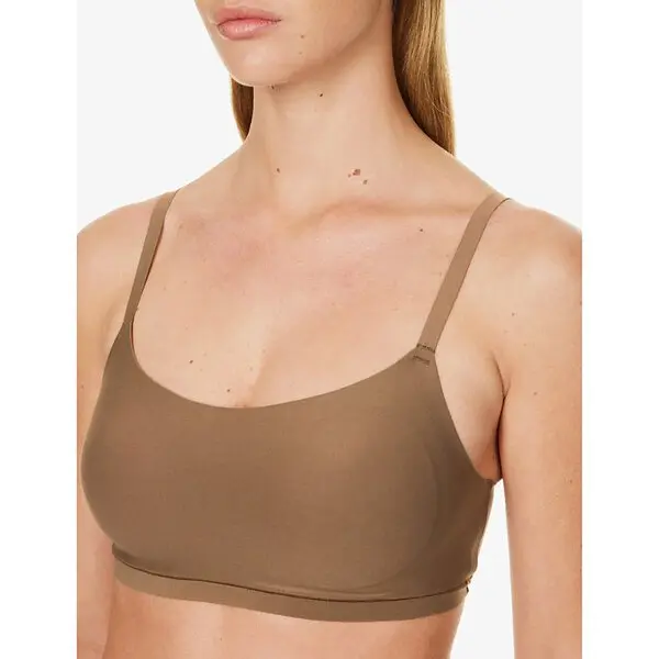 Chantelle Soft Stretch Smooth Padded Bralette - Cocoa