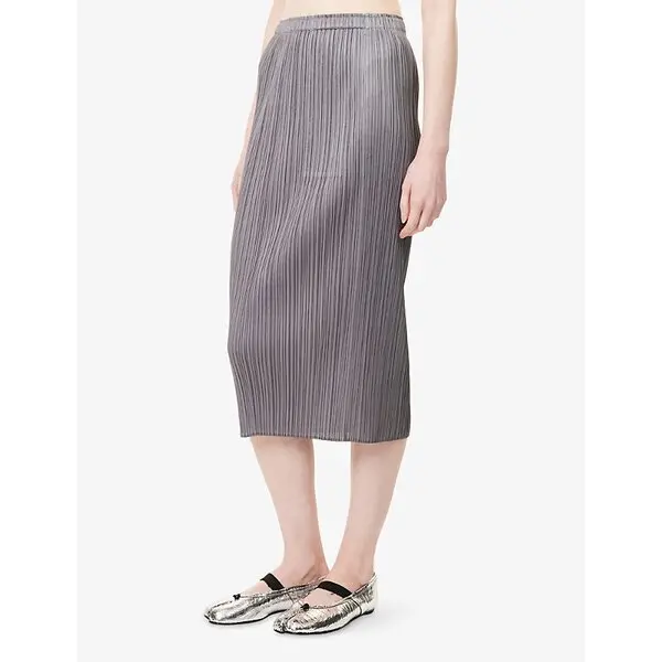 Issey Miyake Knitted Midi Skirt