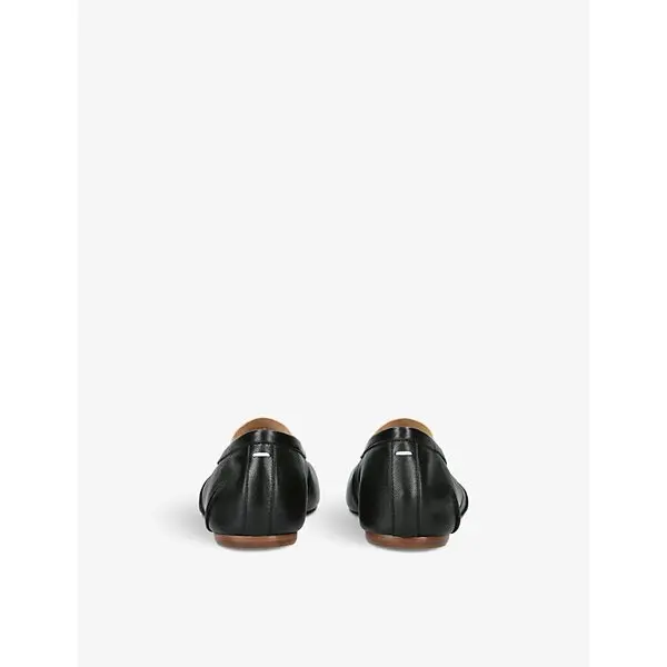 MAISON MARGIELA Tabi Split-toe Leather Ballet Flats - Black/comb