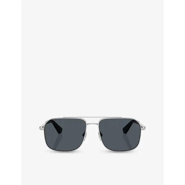 Burberry Be3159 Irregular Sunglasses - Silver