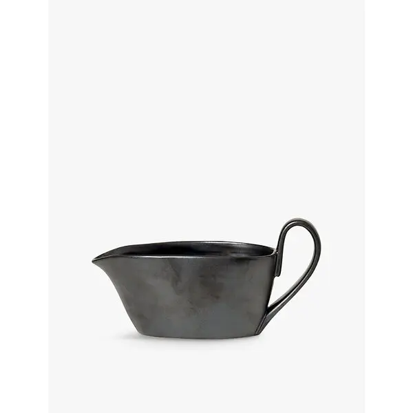 FERM LIVING Flow Porcelain Sauce Boat - Black