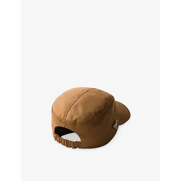 Prada Re-nylon Triangle Logo Baseball Cap - Brown