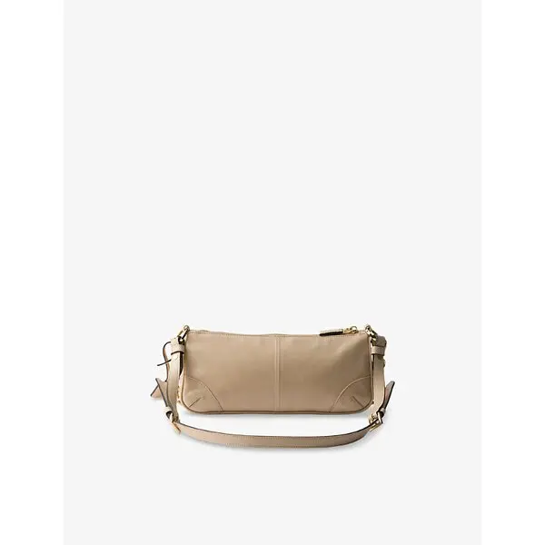 Prada Re-edition 2002 Medium Leather Shoulder Bag - Neutral