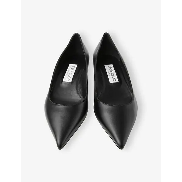 JIMMY CHOO Amelia 35 Leather Pumps - Black