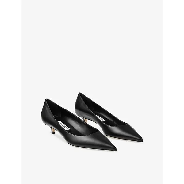 JIMMY CHOO Amelia 35 Leather Pumps - Black