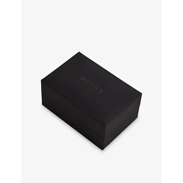 REISS Ardley Onyx Metal Cufflinks