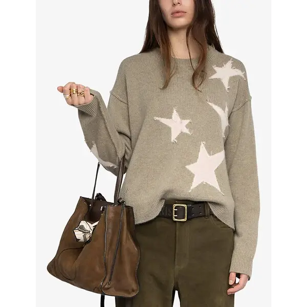 Zadig&Voltaire Markuz Star-motif Cashmere Jumper
