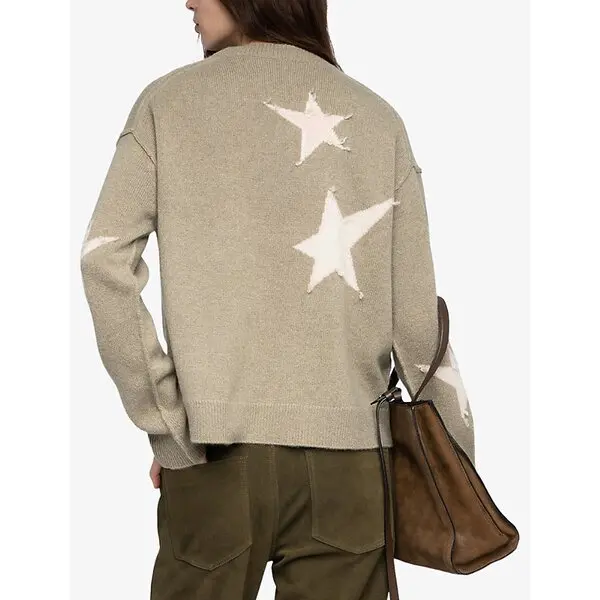 Zadig&Voltaire Markuz Star-motif Cashmere Jumper