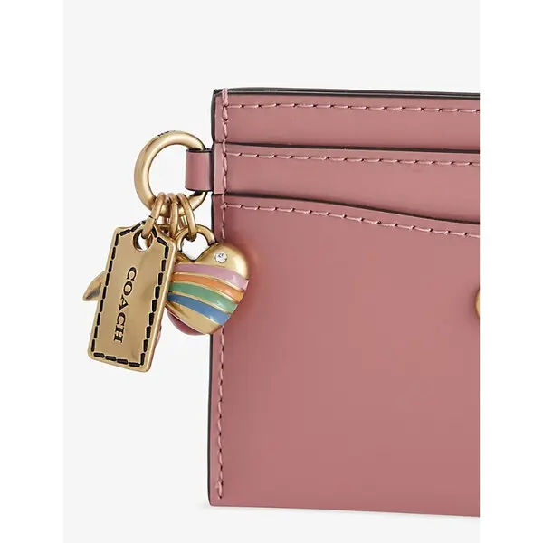 COACH Essential Charm Leather Card Holder