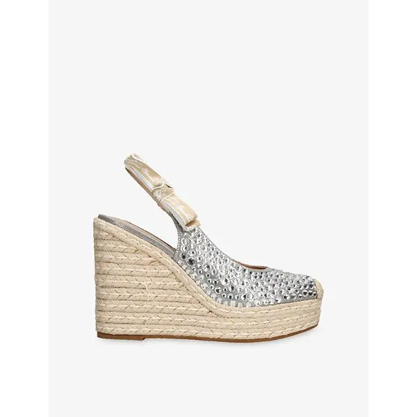 Steve Madden Embellished Wedge Sandals