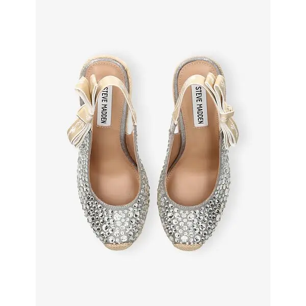 Steve Madden Embellished Wedge Sandals