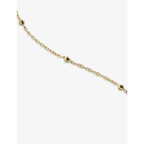 Monica Vinader Beaded Chain Necklace - Gold