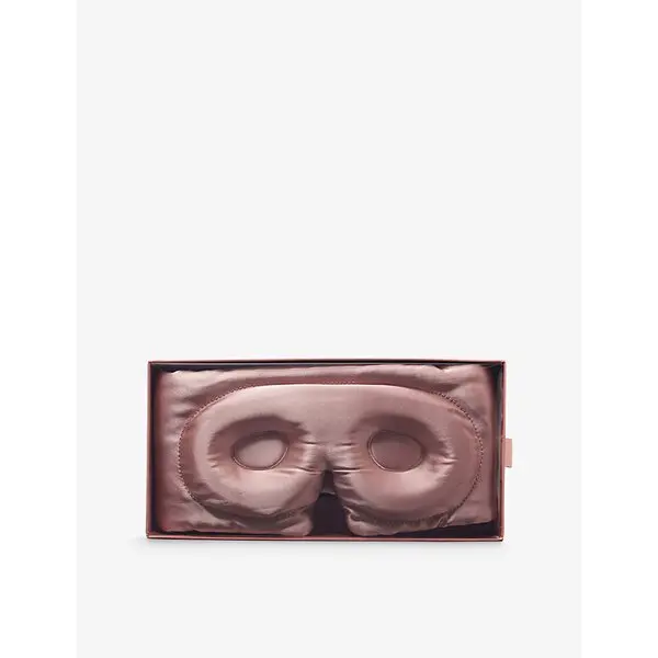 DROWSY SLEEP CO. Brand-embroidered Padded Silk Sleep Mask - Damask Rose