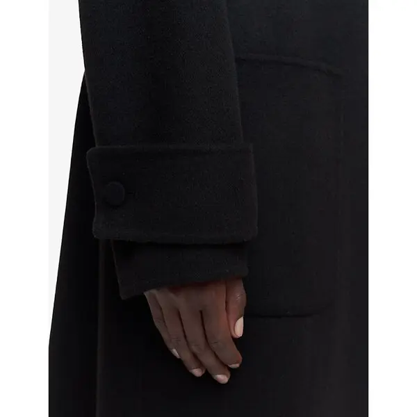JOSEPH Arlina Double-faced Wool And Cashmere Coat - Black