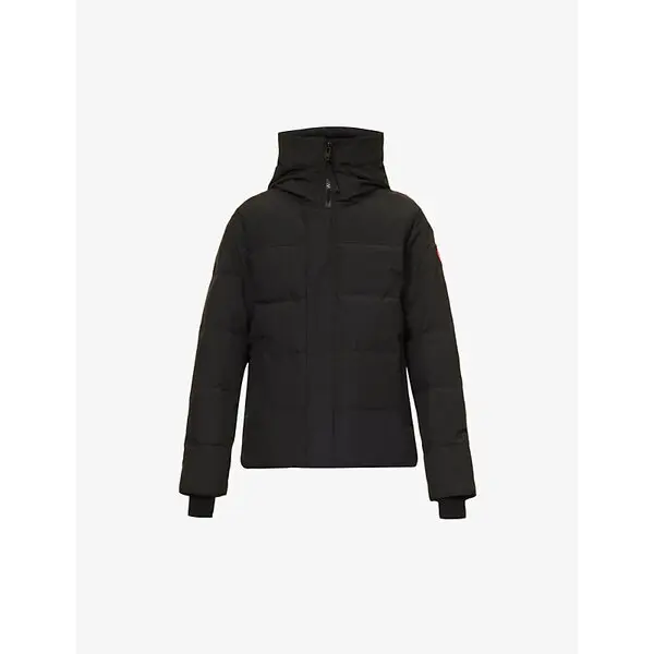 Canada Goose Macmillan Funnel-neck Twill-down Parka Jacket - Black