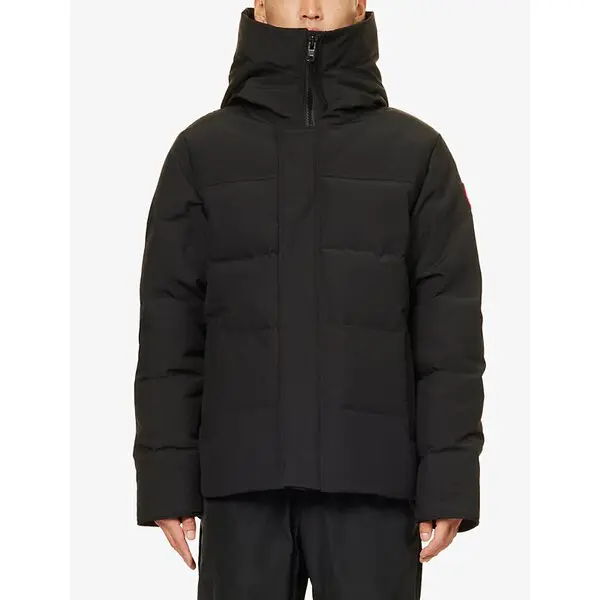Canada Goose Macmillan Funnel-neck Twill-down Parka Jacket - Black