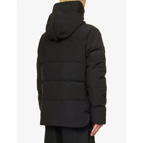 Canada Goose Macmillan Funnel-neck Twill-down Parka Jacket - Black