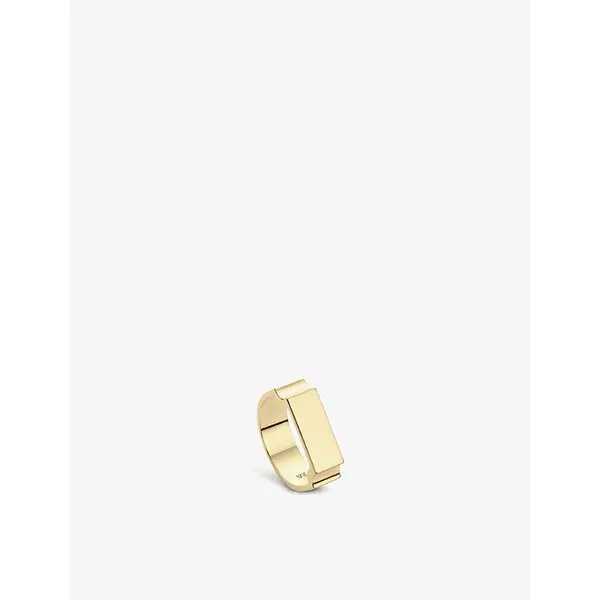 Monica Vinader Signature Ring In 18k Yellow Vermeil - Gold