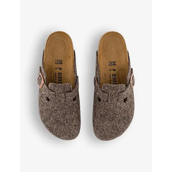 BIRKENSTOCK Boston Buckle-fastened Wool Clogs