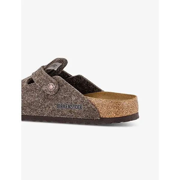 BIRKENSTOCK Boston Buckle-fastened Wool Clogs