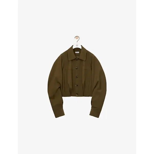 Loewe Cotton & Silk Gathered Jacket