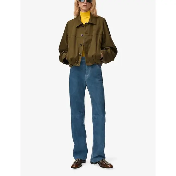 Loewe Cotton & Silk Gathered Jacket