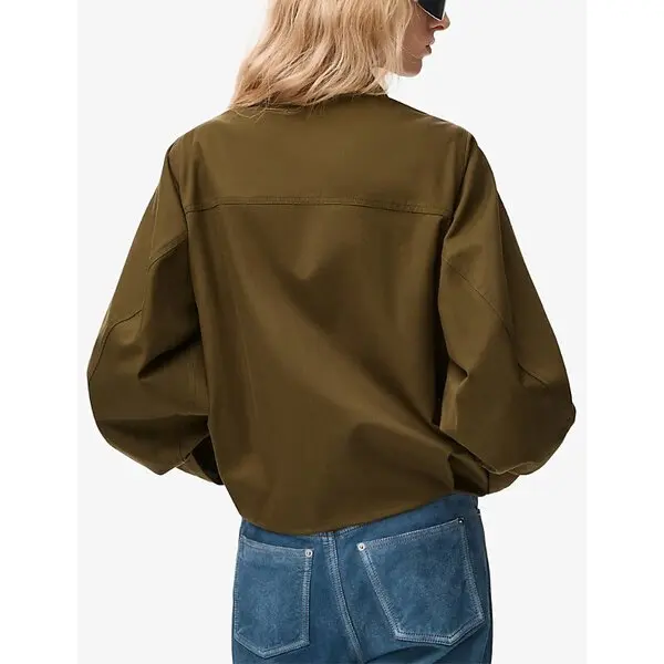 Loewe Cotton & Silk Gathered Jacket