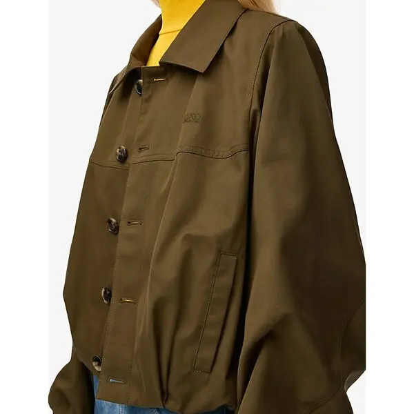 Loewe Cotton & Silk Gathered Jacket