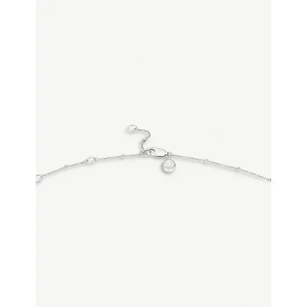 Monica Vinader Sterling Chain Necklace With Oval Details