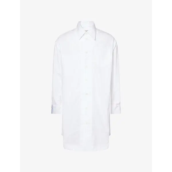 AMI Paris Oversized Long-line Cotton Shirt