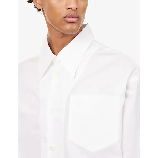 AMI Paris Oversized Long-line Cotton Shirt