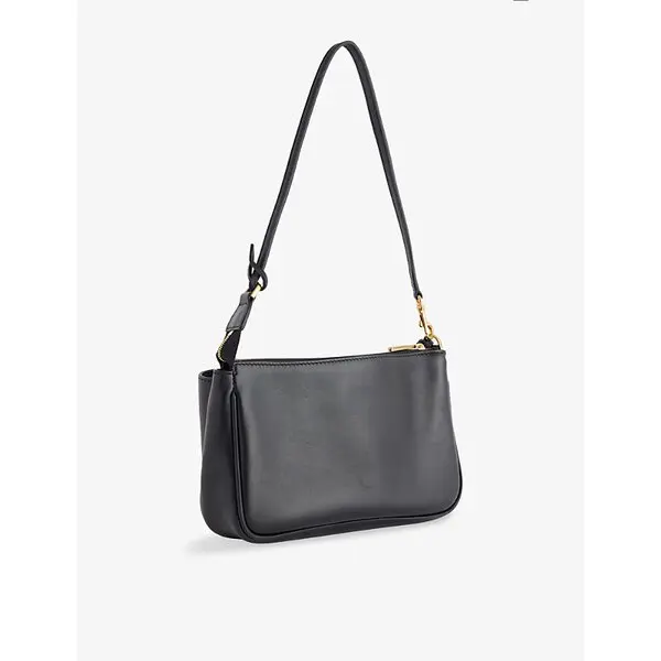 Balenciaga Rodeo Sling Leather Pouch - Black
