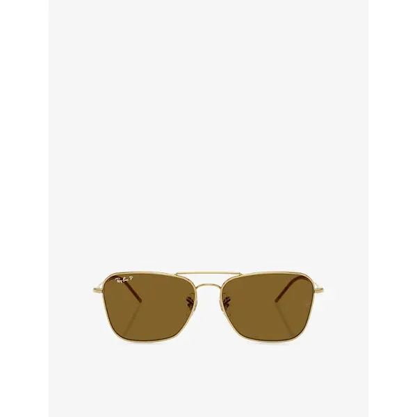 Ray-ban Caravan Reverse Square-frame Sunglasses - Black