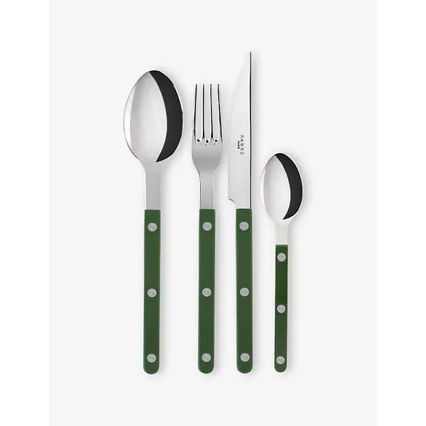 SABRE Bistrot 4-piece Stainless-steel Cutlery Set - Green