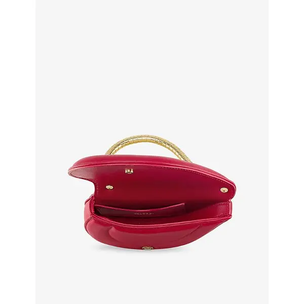 BVLGARI Serpenti Cuoricino Mini Top Handle Bag - Red