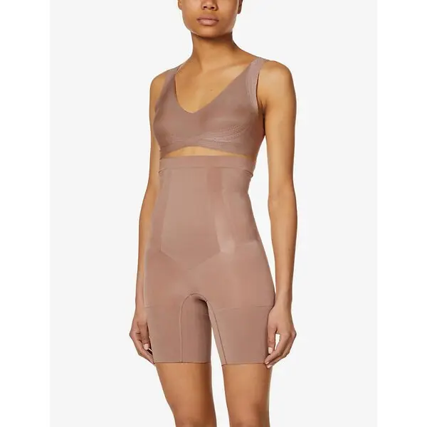 Spanx Sculpt™ Oncore High-waisted Mid-thigh Short - Cafe Au Lait