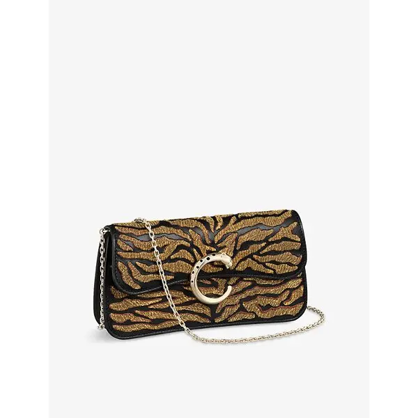 Cartier Panthère De Chain Mini Cross-body Bag - Black