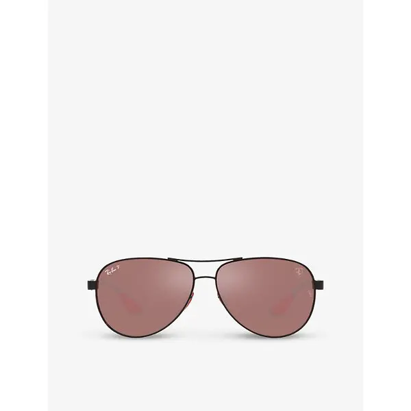 Ray-ban Scuderia Ferrari Pilot Sunglasses - Black