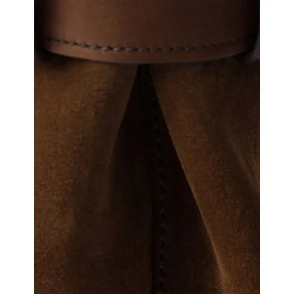 Prada Suede Tote Bag - Brown